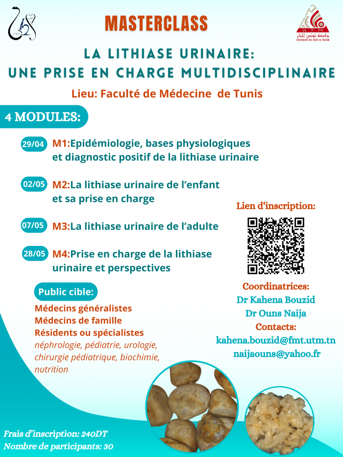Masterclass : Lithiase urinaire - FMT